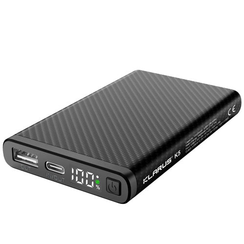 Powerbank K5 10 000 mAh Ultralight Carbon Fiber – KLARUS Canada
